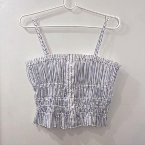 Forever 21 | Tops | Nwt Forever 2 Pinstriped Ruffled Cami | Poshmark